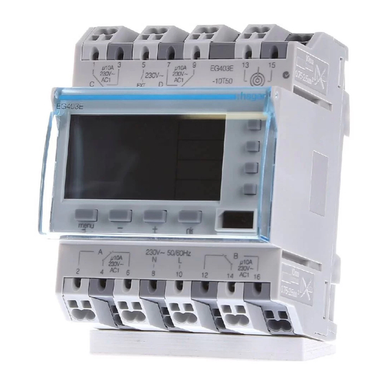 HAGER EG403E USER INSTRUCTIONS Pdf Download | ManualsLib