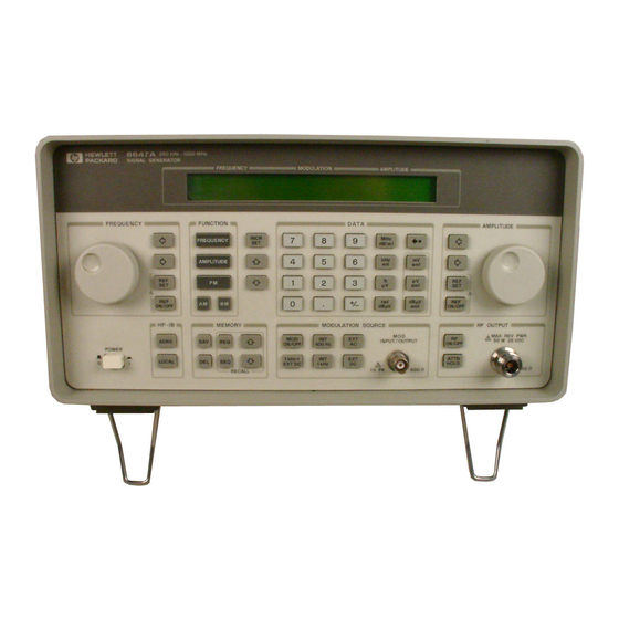 AGILENT TECHNOLOGIES 8647A INSTALLATION NOTE Pdf Download | ManualsLib