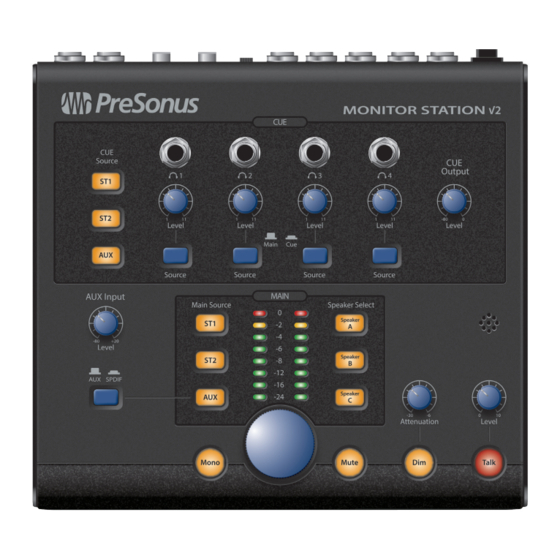 PRESONUS MONITOR STATION V2 QUICK START MANUAL Pdf Download | ManualsLib