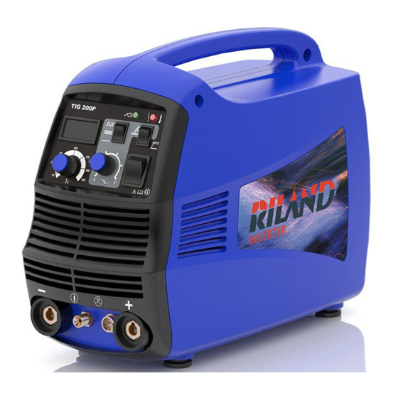 RILAND TIG 200P OPERATING MANUAL Pdf Download | ManualsLib