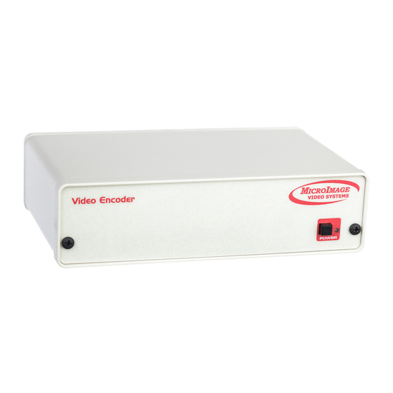MICROIMAGE VIDEO SYSTEMS ENC400B OPERATION MANUAL Pdf Download | ManualsLib