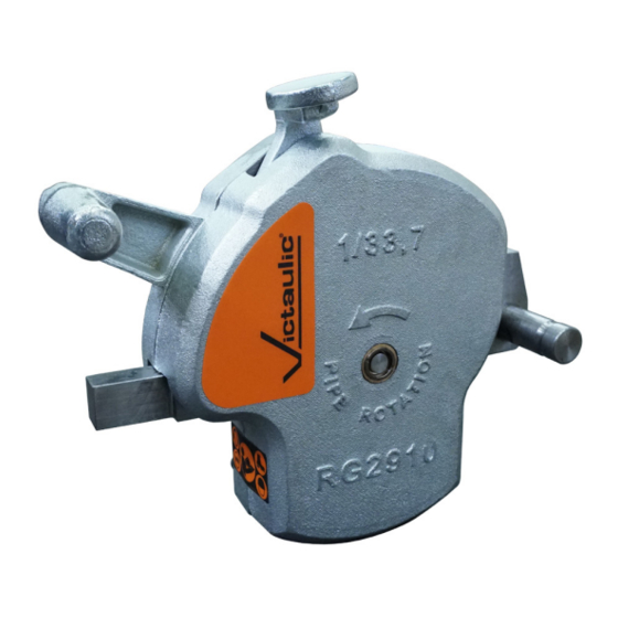 VICTAULIC RG2910 OPERATING AND MAINTENANCE INSTRUCTION MANUAL Pdf ...