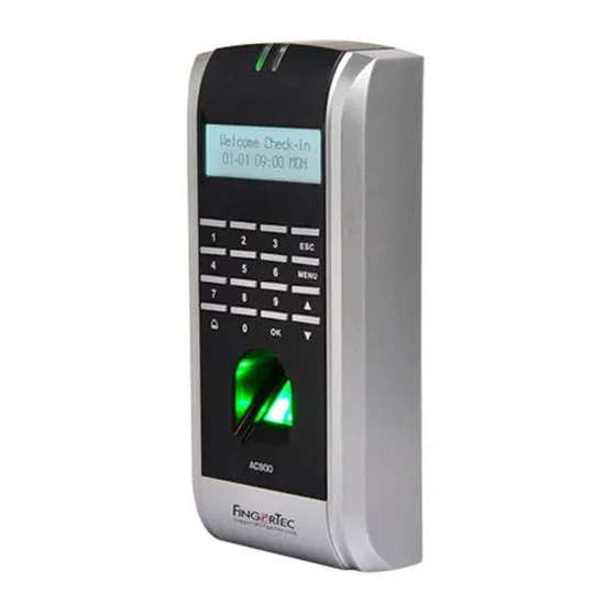 FINGERTEC AC900 USER MANUAL Pdf Download | ManualsLib