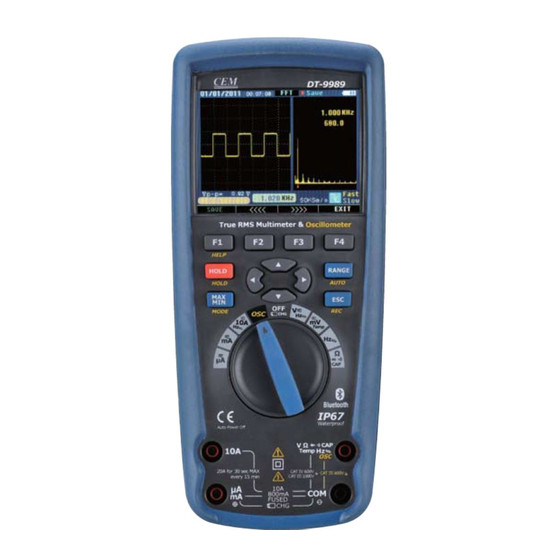 CEM DT-9989 USER HELP Pdf Download | ManualsLib