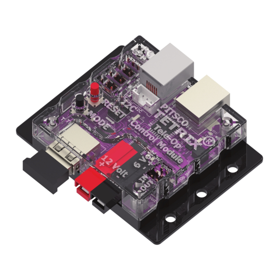 TETRIX TELE-OP MODULE MANUAL Pdf Download | ManualsLib