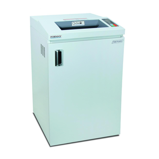 FORMAX ONSITE FD 87 OPERATOR'S MANUAL Pdf Download | ManualsLib