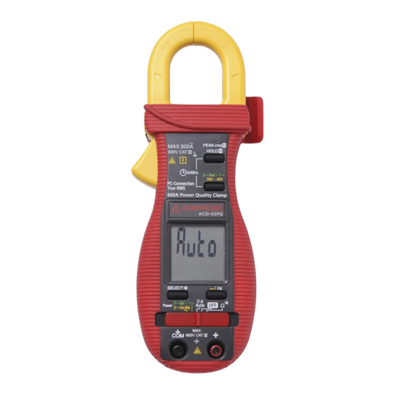 AMPROBE ACD-45PQ USER MANUAL Pdf Download | ManualsLib
