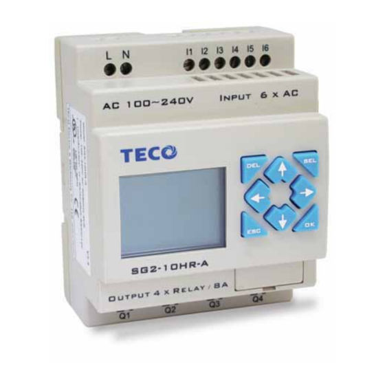TECO SG2 PLR USER MANUAL Pdf Download | ManualsLib
