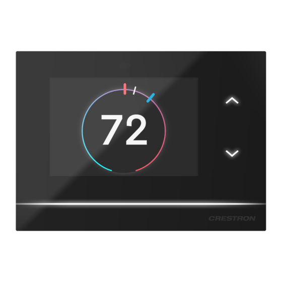 CRESTRON HORIZON HZ-THSTAT PRODUCT MANUAL Pdf Download | ManualsLib