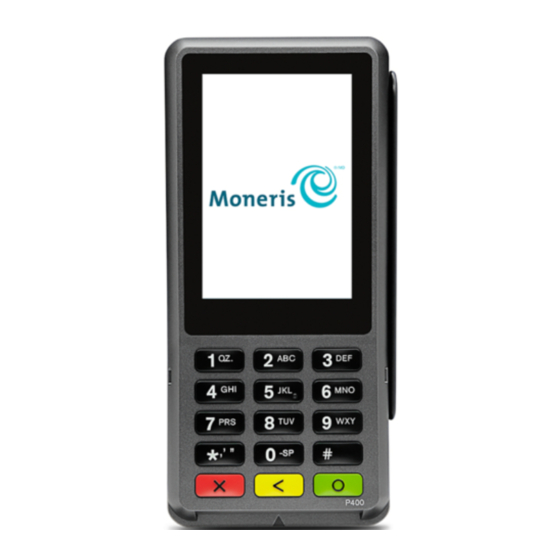 MONERIS CORE COUNTERTOP V400C MANUAL Pdf Download | ManualsLib
