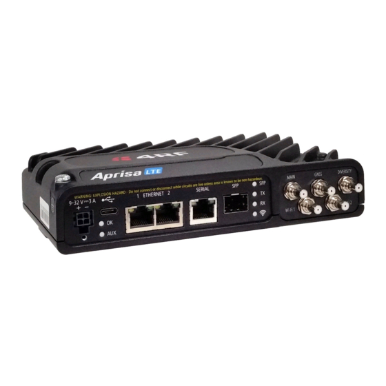 4RF APRISA LTE USER MANUAL Pdf Download | ManualsLib