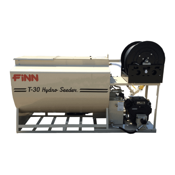 FINN HYDROSEEDER T30 PARTS AND OPERATOR'S MANUAL Pdf Download | ManualsLib