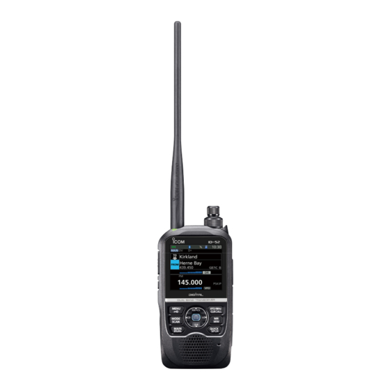 ICOM ID-52A BASIC MANUAL Pdf Download | ManualsLib