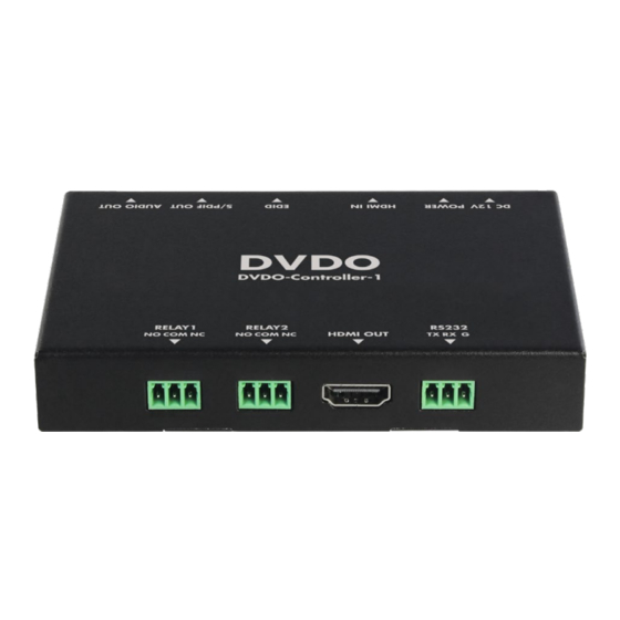 DVDO CONTROLLER-1 USER MANUAL Pdf Download | ManualsLib