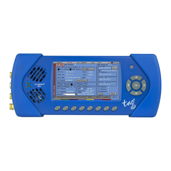 PHABRIX SX TAG QUICK START MANUAL Pdf Download | ManualsLib