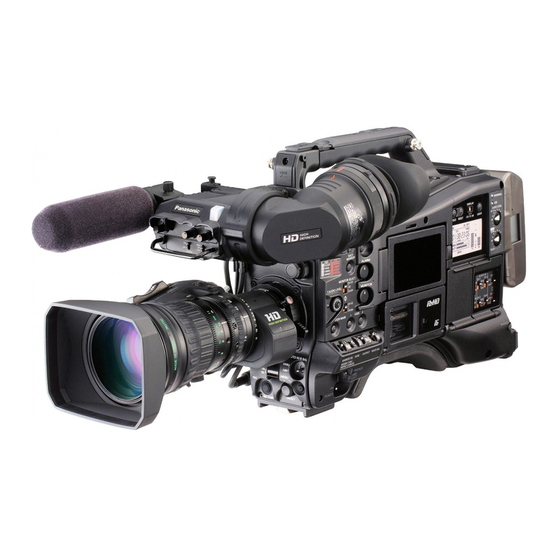 PANASONIC AJ-PX5100G OPERATING INSTRUCTIONS MANUAL Pdf Download ...
