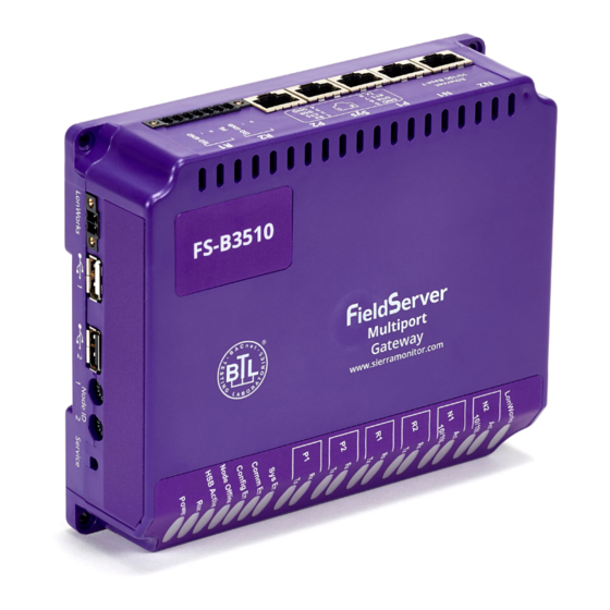 MSA FIELDSERVER FS-B35 SERIES STARTUP MANUAL Pdf Download | ManualsLib