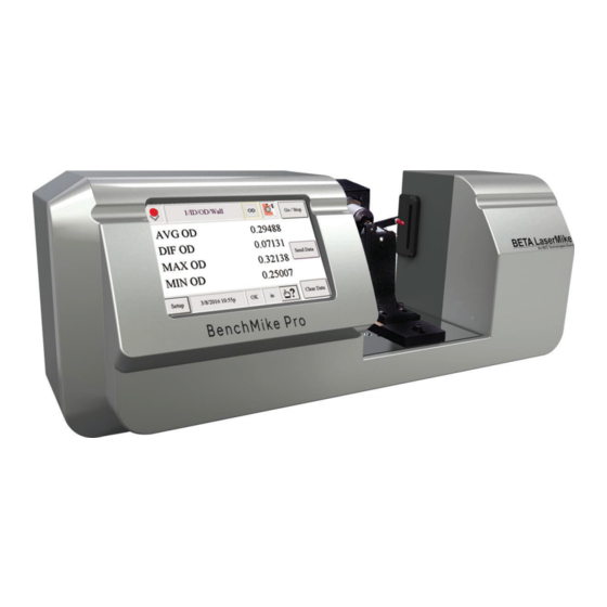 BETA LASERMIKE BENCHMIKE PRO ADDENDUM Pdf Download | ManualsLib