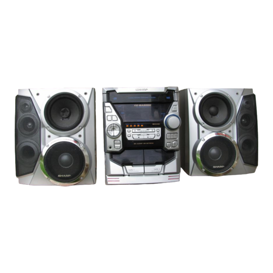 SHARP CD-BA2000H SERVICE MANUAL Pdf Download | ManualsLib