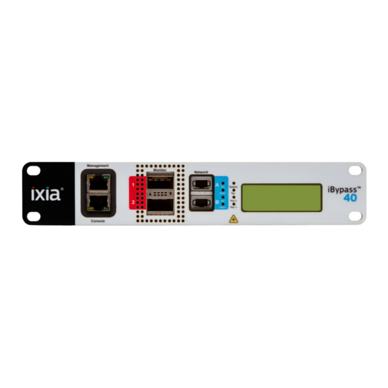 IXIA IBYPASS 40-10 QUICK INSTALL MANUAL Pdf Download | ManualsLib