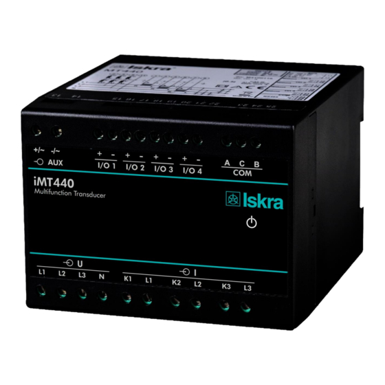 ISKRA IMT440 USER MANUAL Pdf Download | ManualsLib