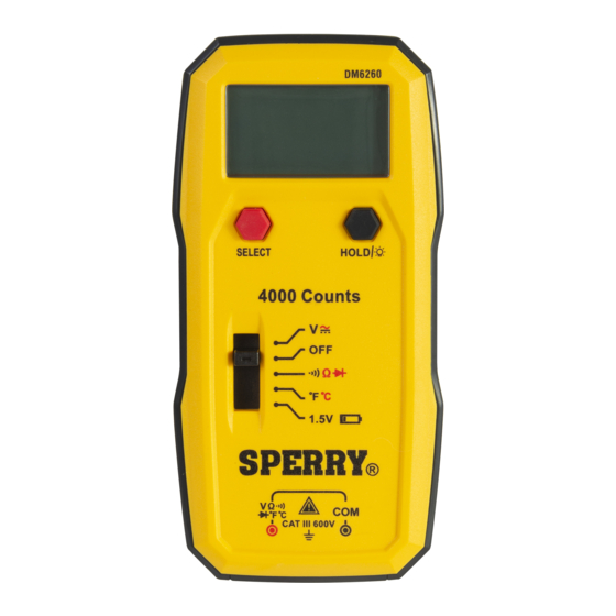SPERRY INSTRUMENTS DM6260 OPERATING INSTRUCTIONS MANUAL Pdf Download | ManualsLib