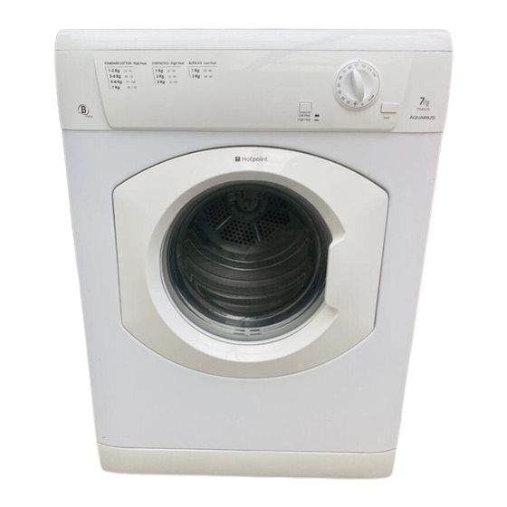 HOTPOINT TVM560 INSTRUCTION BOOKLET Pdf Download | ManualsLib