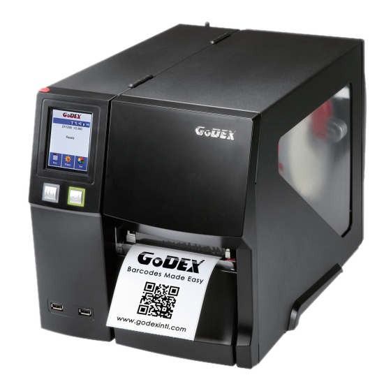 GODEX ZX1000I SERIES USER MANUAL Pdf Download | ManualsLib