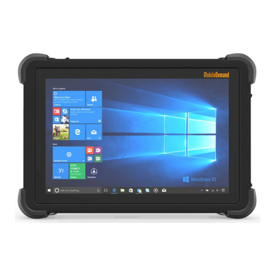 MOBILEDEMAND XTABLET T1180 USER MANUAL Pdf Download | ManualsLib