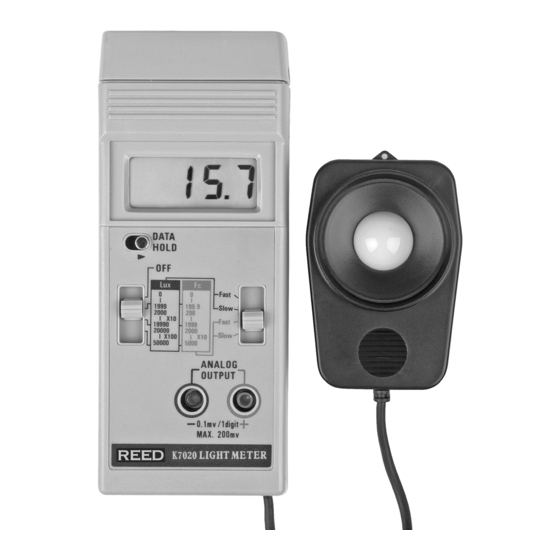 REED K7020 INSTRUCTION MANUAL Pdf Download | ManualsLib