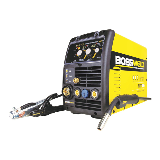 BOSSWELD MST185 MANUAL Pdf Download | ManualsLib