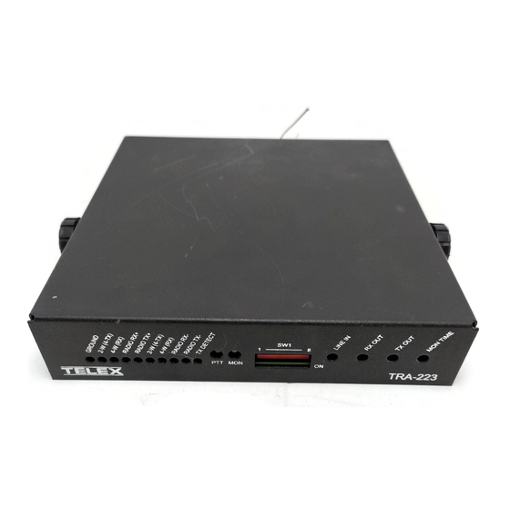 TELEX TRA-223 APPLICATION NOTE Pdf Download | ManualsLib