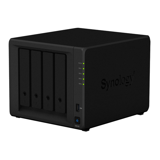 SYNOLOGY DISKSTATION DS418 HARDWARE INSTALLATION MANUAL Pdf Download ...
