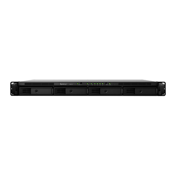 SYNOLOGY RACKSTATION RS815 QUICK INSTALLATION MANUAL Pdf Download ...