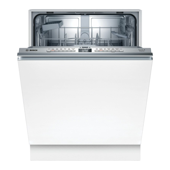 BOSCH SMV4HTX01A USER MANUAL Pdf Download | ManualsLib