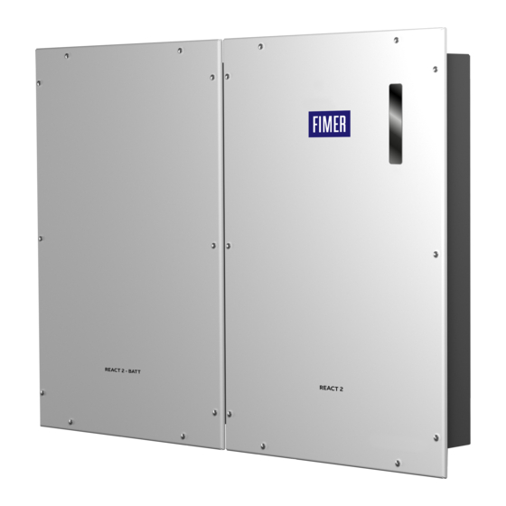 FIMER REACT 2 QUICK INSTALLATION MANUAL Pdf Download | ManualsLib