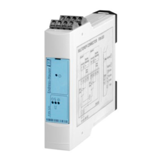 ENDRESS+HAUSER MULTIDROP CONNECTOR FXN520 INSTALLATION AND MOUNTING ...