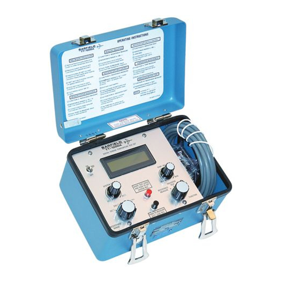 BARFIELD TT-1000A USER INSTRUCTION MANUAL Pdf Download | ManualsLib