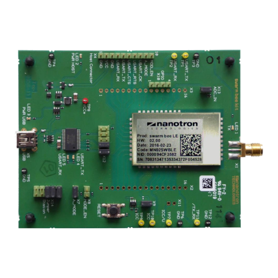 NANOTRON TECHNOLOGIES SWARM BEE LE V2 DK+ USER MANUAL Pdf Download ...