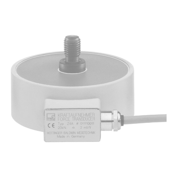 HBM Z4A MOUNTING INSTRUCTIONS Pdf Download | ManualsLib