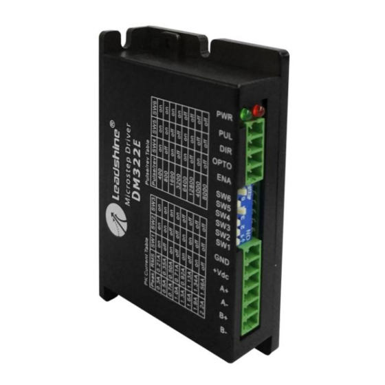 LEADSHINE TECHNOLOGY CO. DM322E USER MANUAL Pdf Download | ManualsLib