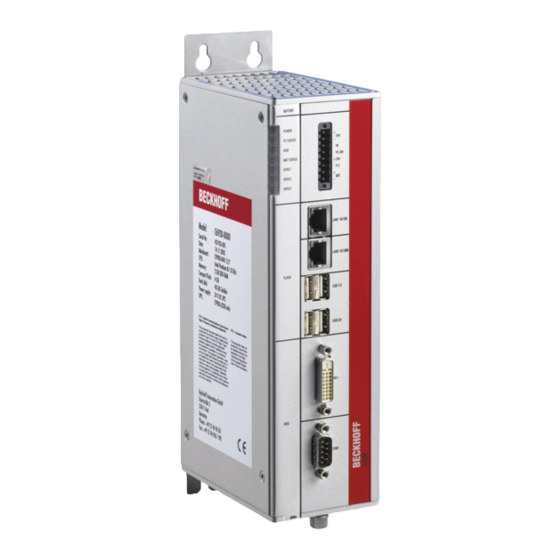 BECKHOFF C6920 MANUAL Pdf Download | ManualsLib