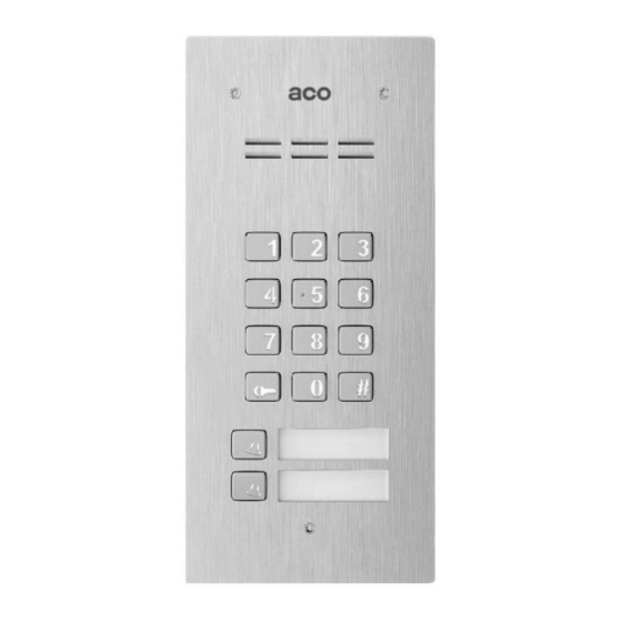 ACO FAM-P USER INSTRUCTION Pdf Download | ManualsLib