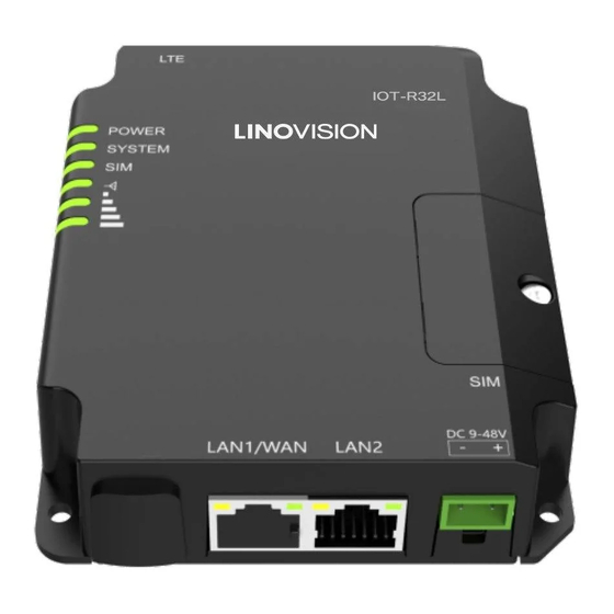 LINOVISION IOT-R32W QUICK START MANUAL Pdf Download | ManualsLib