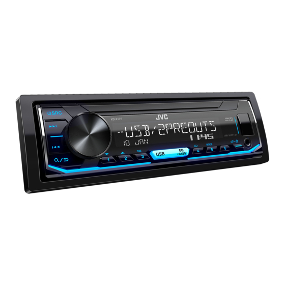 JVC KD-X176 INSTRUCTION MANUAL Pdf Download | ManualsLib