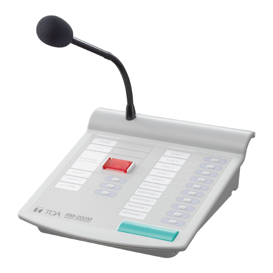 TOA RM-200M MANUAL Pdf Download | ManualsLib
