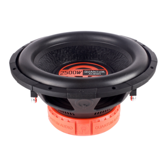 QUANTUM AUDIO Q2500/12D INSTALLATION INSTRUCTIONS & OWNER'S MANUAL Pdf ...