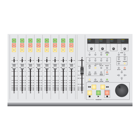 FOCUSRITE LOGIC PRO CONTROL SURFACE MANUAL Pdf Download | ManualsLib