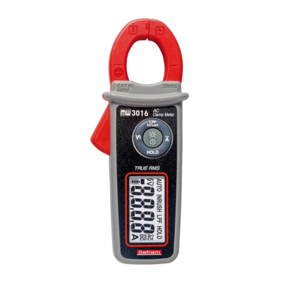 SEFRAM MW3016 USER MANUAL Pdf Download | ManualsLib