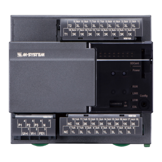 M-SYSTEM R9EWTU INSTRUCTION MANUAL Pdf Download | ManualsLib